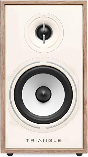 triangle - BOREA BR02 Hi-Fi Bookshelf Speakers - Power handling 80W - Output 89 dB/W/m - Versatile Music and Home Cinema - 176 x 310 x 274 mm - Light Oak (Pair)