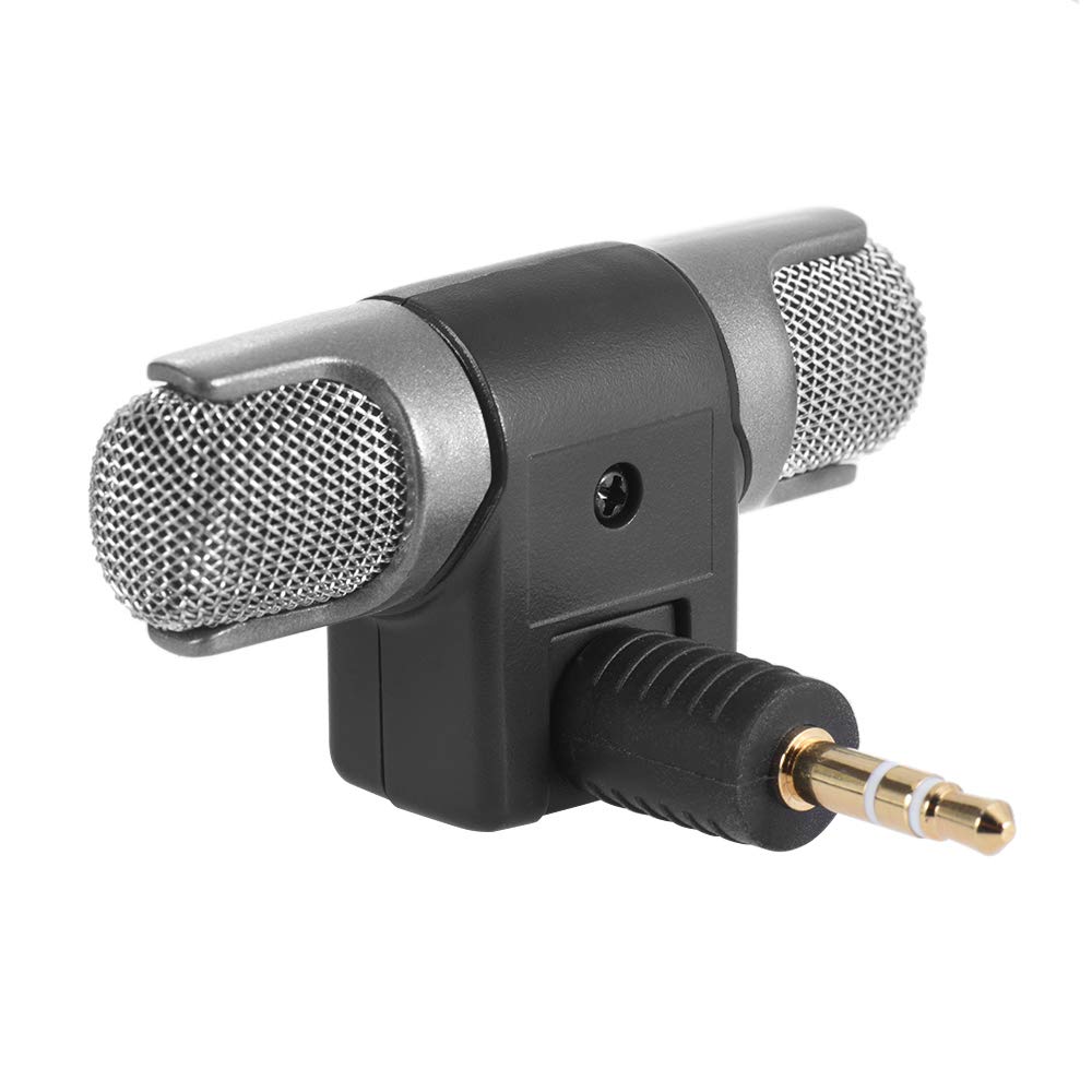 Camnoon External Stereo Mic Microphone with 3.5mm to Mini USB Micro Adapter Cable for GoPro Hero 3 3+ 4 for AEE Sports Action Camera
