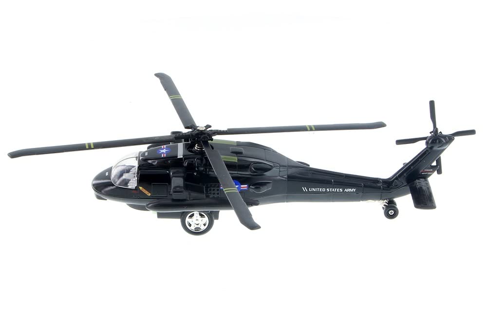 Playmaker Toys U.S. Army Sikorsky UH-60 Black Hawk Helicopter 10" Die Cast Metal Model Toy (Colors May Very)