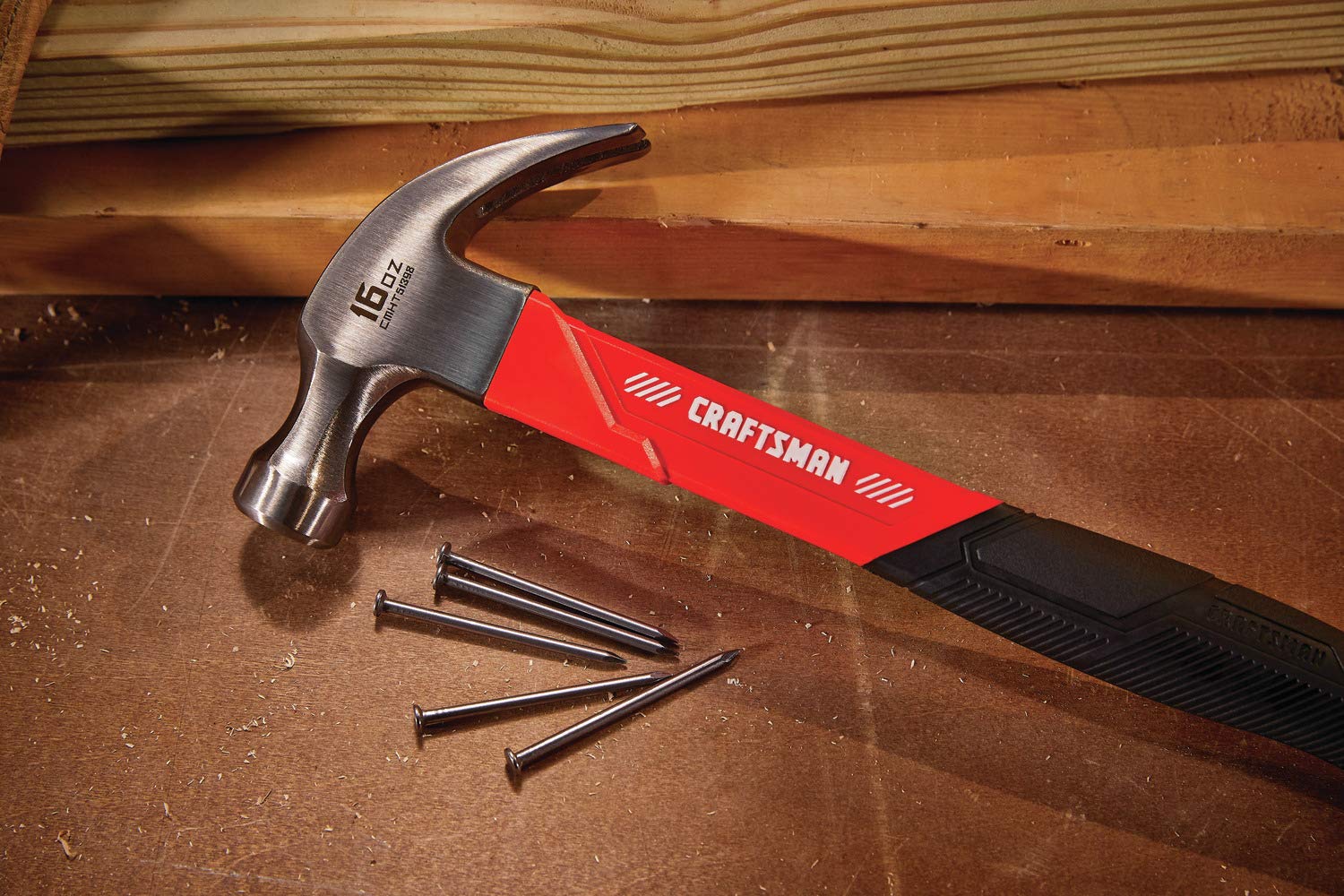 CRAFTSMAN Hammer, Fiberglass, 16 oz. with Tape Measure, Self-Lock, 25-Foot and Torpedo Level, 9-Inch (CMHT51398, CMHT37225S & CMHT82390)