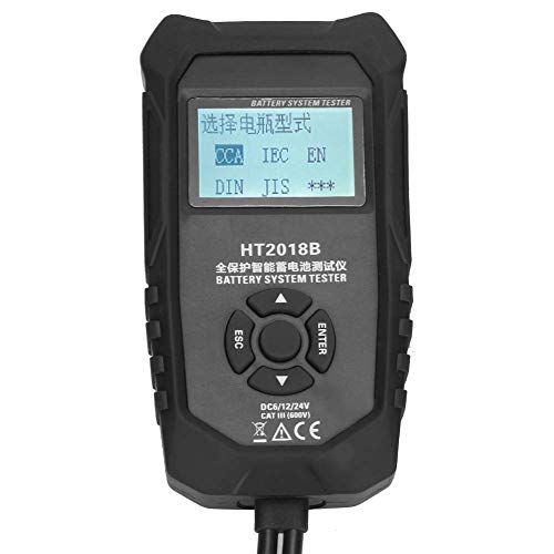 Battery Tester HT2018B Digital Car Battery Load Tester Automotive Battery Charging Test Analyzer 6V/12V/24V with LCD Display