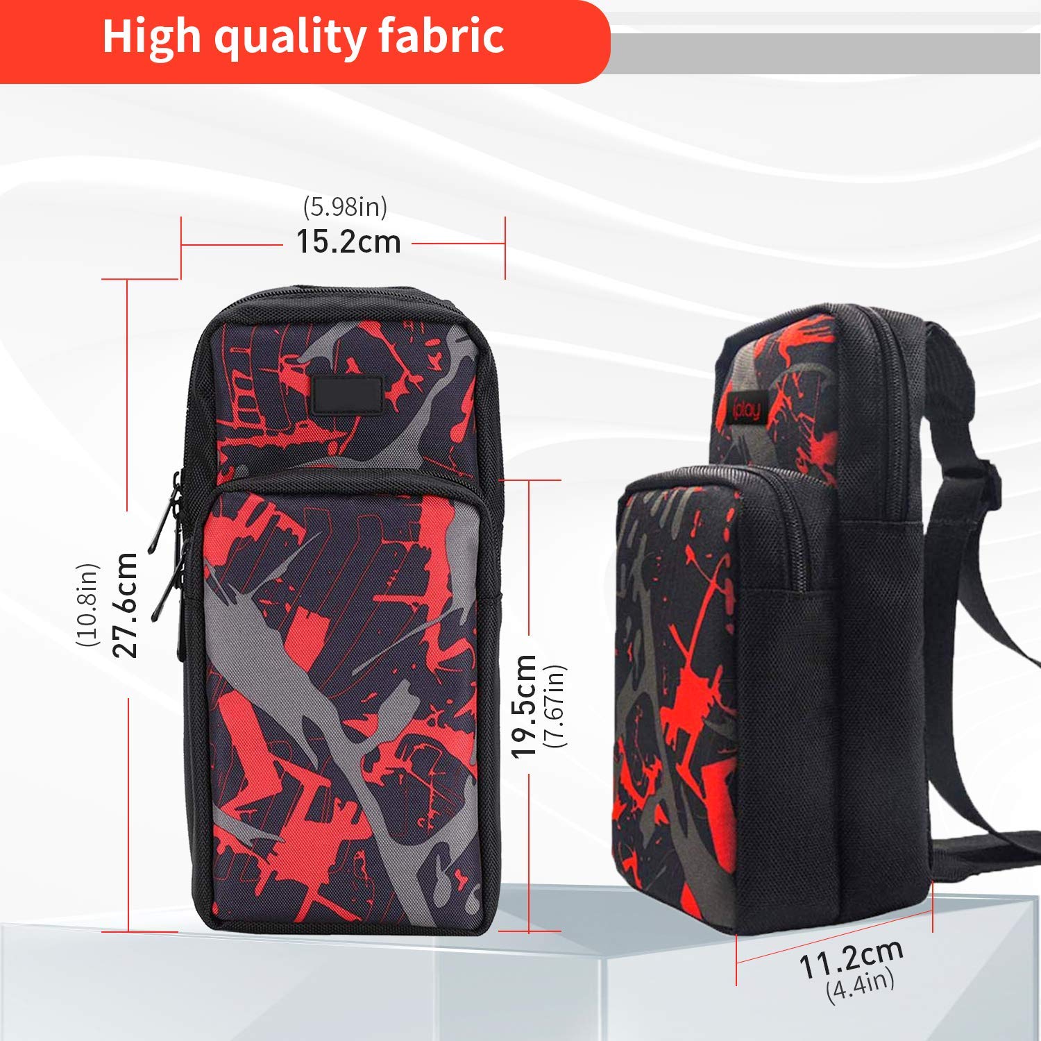 Carrying Case Backpack for Nintendo Switch/Switch OLED, THRCIFLO Lightweight Crossbody Sling Bag for Traveling, Shoulder Storage Bag Fits Switch Console,Game Case, Dock and Small Accessories