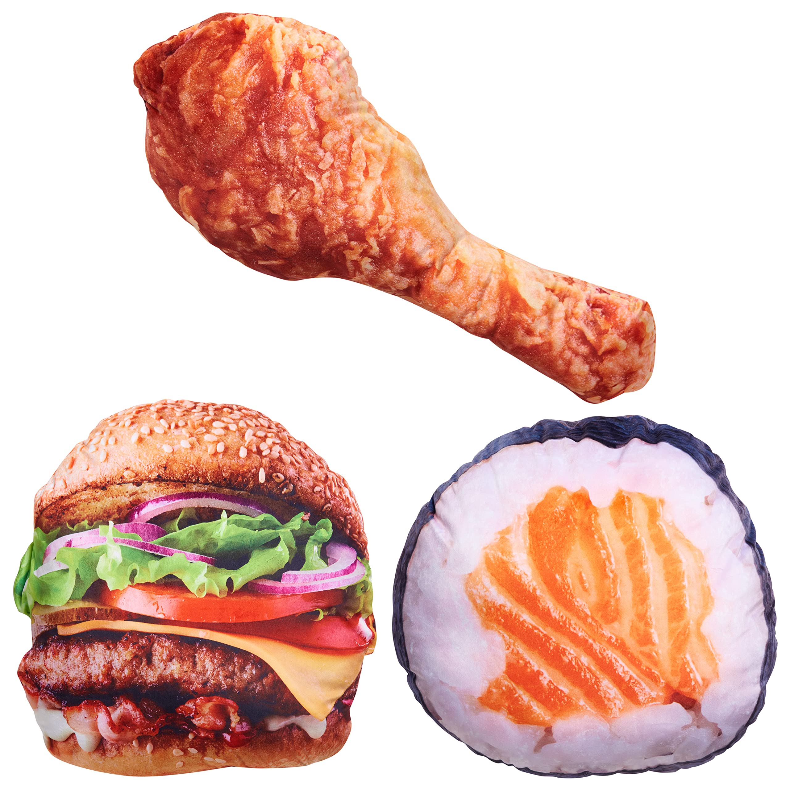 Seriously Super Sized 32-inch Stuffed Fried Chicken Drumstick Food Plushie, Supersize Food Plush, Kids Toys for Ages 3 Up by Just Play