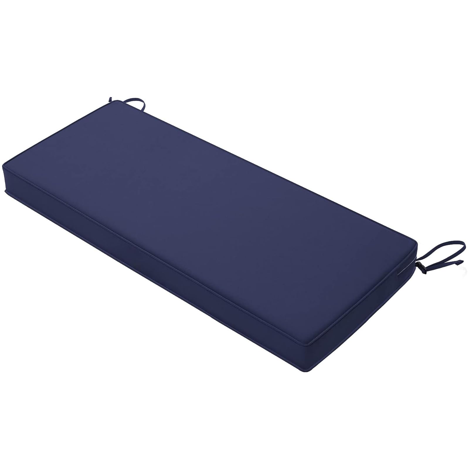 Favoyard Outdoor Bench Cushion 59 x 18 Inch Waterproof Patio Furniture Cushions 3-Year Color Fastness Garden Sofa Settee Couch Swing Pads with Handle and Adjustable Straps, Blue