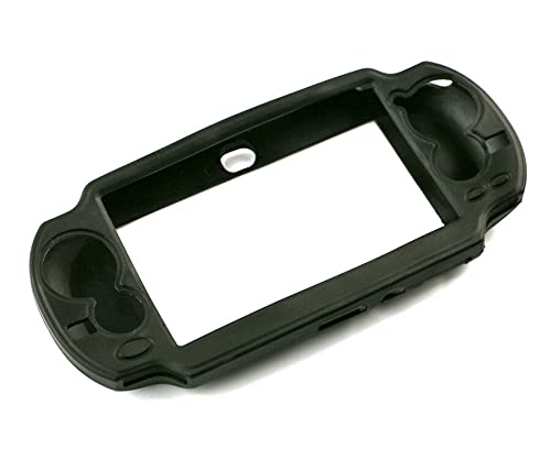Silicone Rubber Skin Soft Cover Case Shell Protector for PS Vita PSV 1000 Controller (Black)