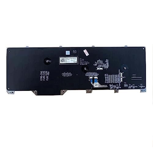 Laptop Keyboard Compatible with Dell Alienware 17 R5 P38E Area-51m A51m Gray US RGB Backlit