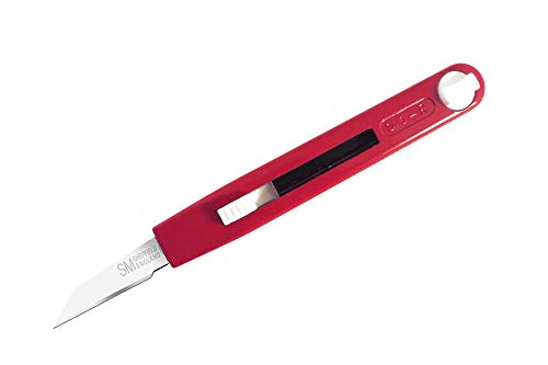 Dovetail Marking Knife, Craft Knife, Thin Blade, Cast Iron Handle, Retractable, 5 Extra Blades, Swann Morton SMO-R