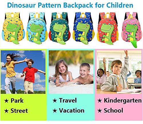 DB toddler dinosaur backpack with leash, Kid harness backpack for Boys Girls Baby, child leash Preschool bookbag, Anti lost backpack toddler