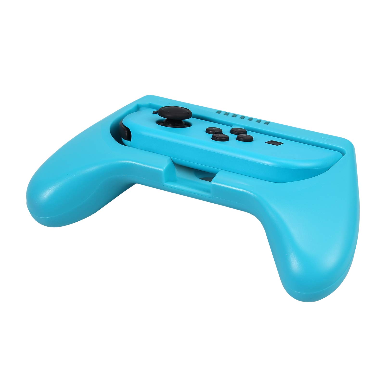 CAMWAY Game Accessories Bundle for Nintendo Switch Joy-Con With Switch Grip,Gaming Tennis Racket, Gaming Steering Wheel, Accessories for Mario Tennis Aces Game, Switch Controller Grip Handle Kit