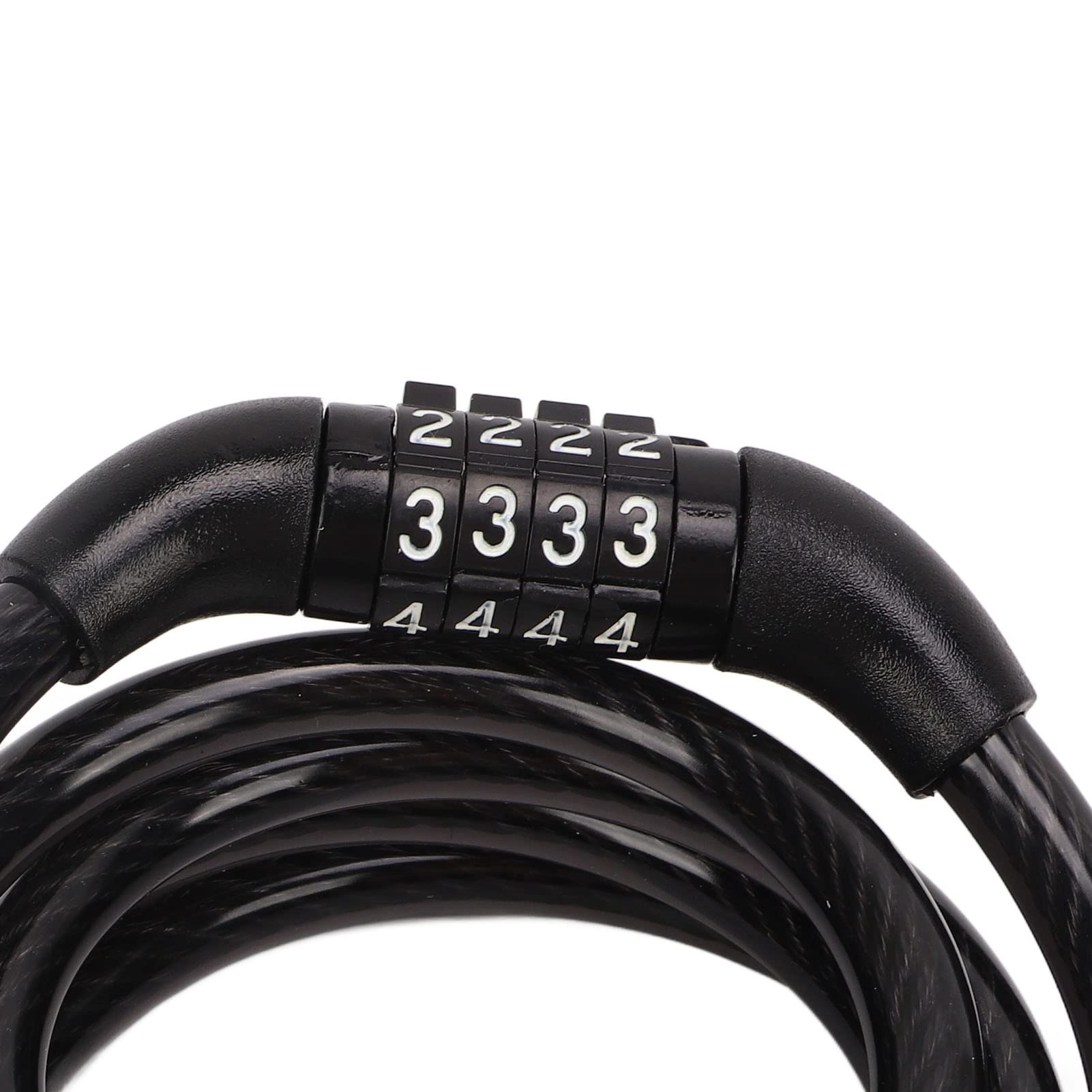 Chain Lock Combination, Manganese Steel Not Changeable Password Secure Drill Resistant Bike Cable Lock for Lawnmowers
