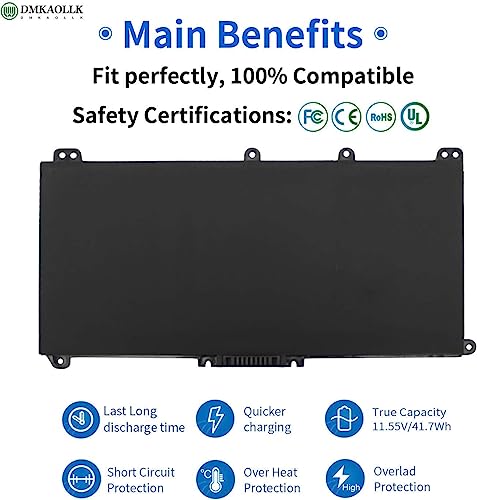 HT03XL L11119-855 Laptop Battery for HP Pavilion 14-CE 14-CF 14-DF 15-CS 15-DA 15-DB 15-DW 17-by 17-CA Series 15-CS0053CL 15-DW0033NR 15-DA0014DX L11421-542 L11421-2C2 HSTNN-UB7J HSTNN-DB8R HT03041XL