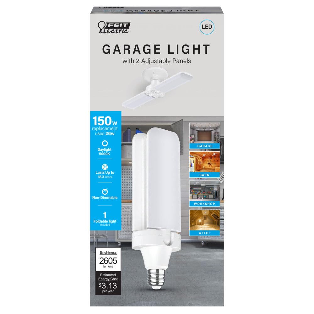 Feit Electric 2600 Lumens Foldable Panel Garage Light 1Pk
