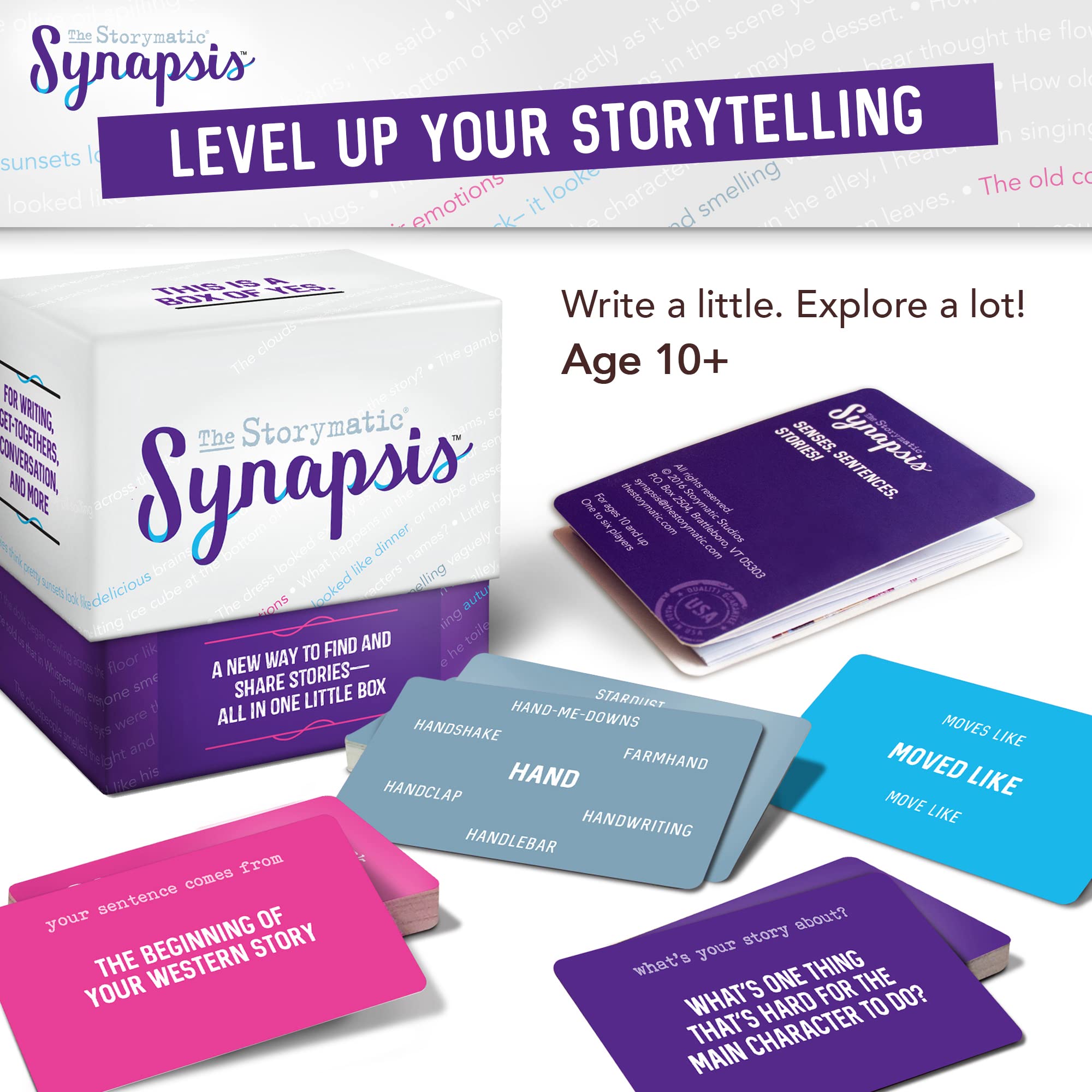 Storymatic Synapsis β Creative Writing Prompts for Adults and Young Writers β Storytelling Game