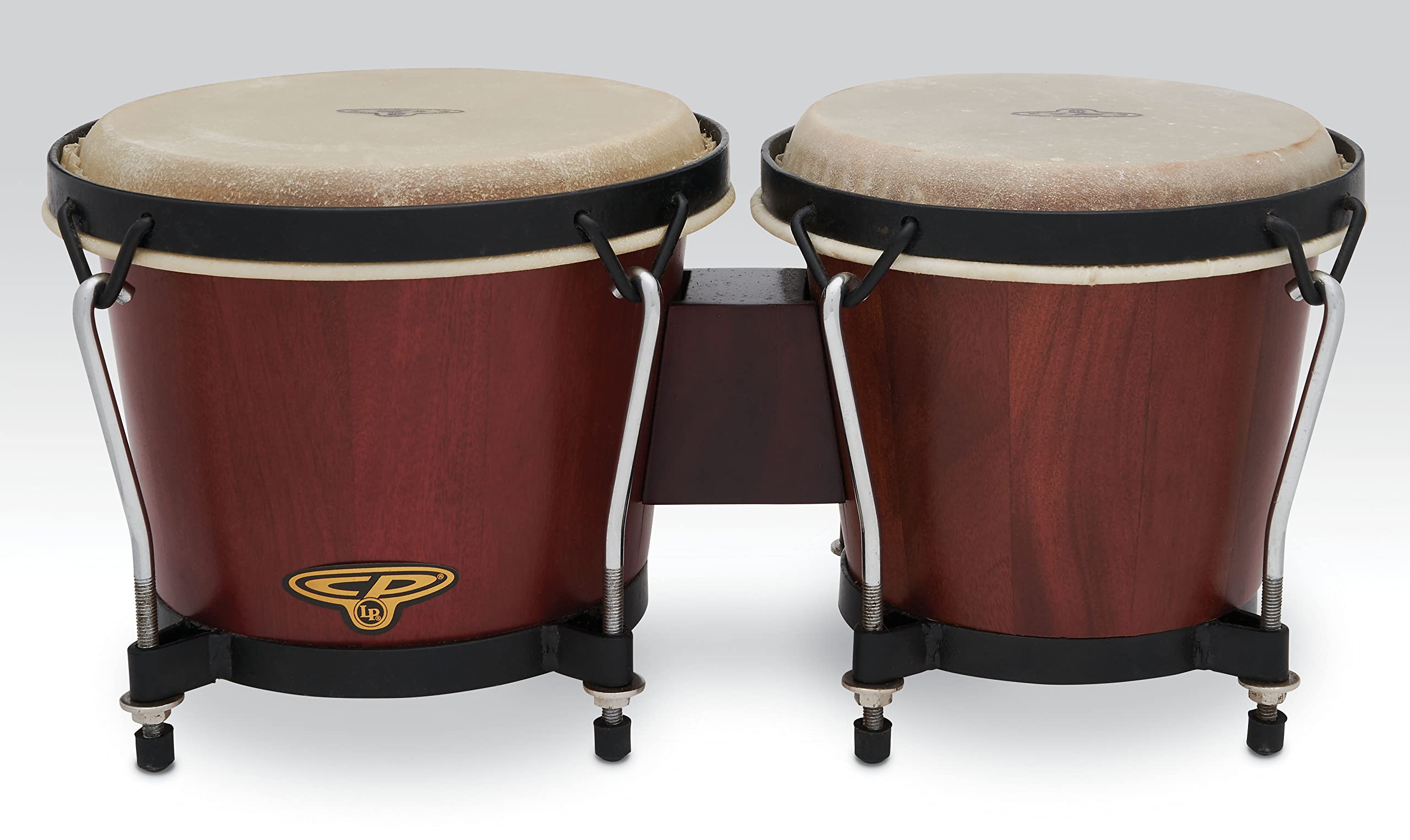 Latin Percussion Cosmic Percussion 6 7-inch Traditional Set-Dark Wood Bongos (CP221-DW)