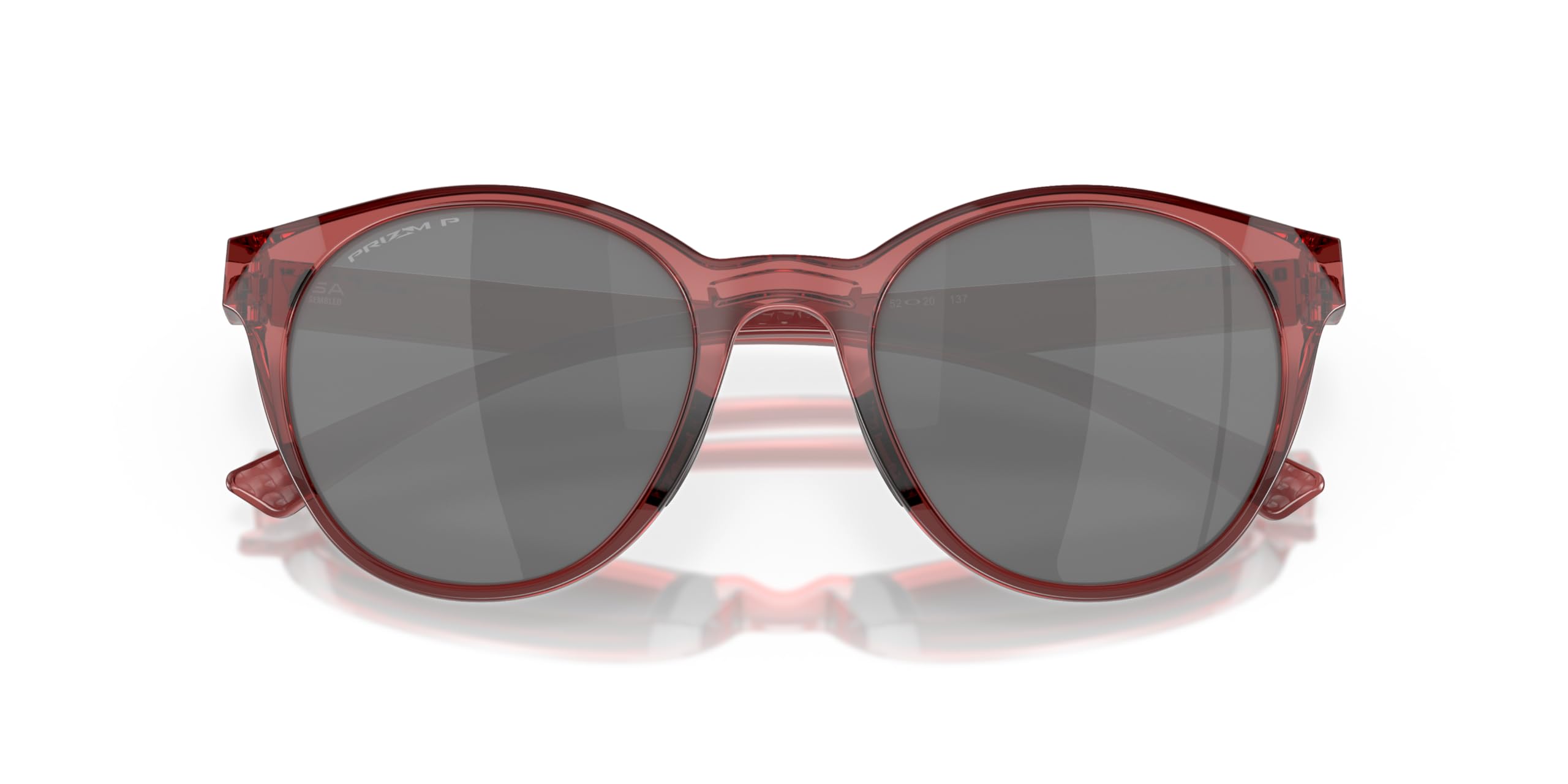 Oakley Women's Oo9474 Spindrift Round Sunglasses, Matte Black/Prizm Rose Gold Polarized, 52 mm