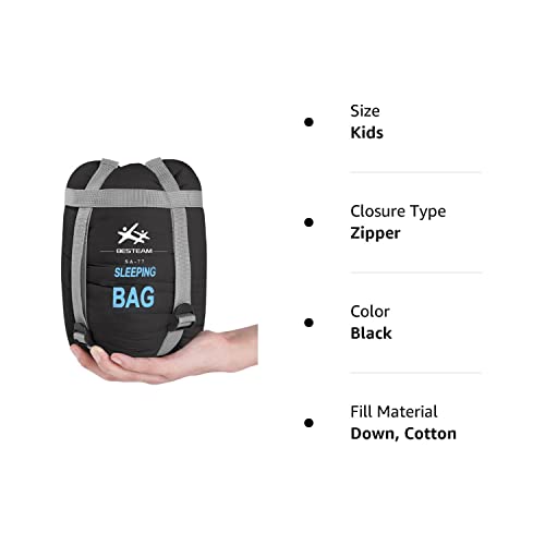 BESTEAM Warm Weather Sleeping Bag - Portable, Waterproof, Compact Lightweight, Packable with Compression Sack for Camping Backpacking Hiking, for Kids, Teens Adults - Spring Summer Fall