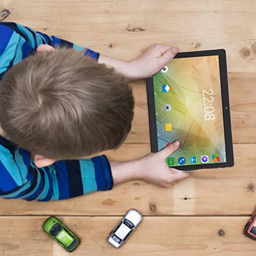 Dpofirs Androids Tablet 10 inch, IPS HD Display 4000mAh Tablets Dual SIM Dual Standby 2GB ROM 32GB RAM Dual Camera IPS 1080P HD Large Screen Portable Call Tablet Kids (Black)