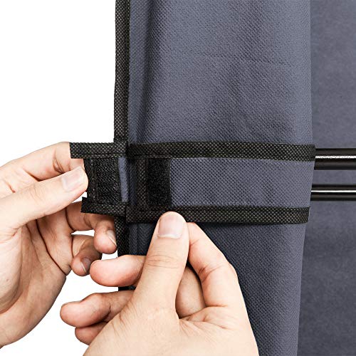 KAAYEE 71" Portable Closet Wardrobe Clothes Rack Storage Organizer with Shelf Gray, Fancy Clothes Closet, Storage Shelves, Storage Organizer
