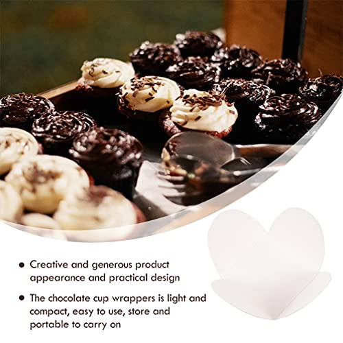 DOITOOL 200pcs Truffle Wrappers Paper Chocolate Candy Cups Truffle Liners Truffle Cups for Baby Shower Bridal Shower Birthday Party Wedding