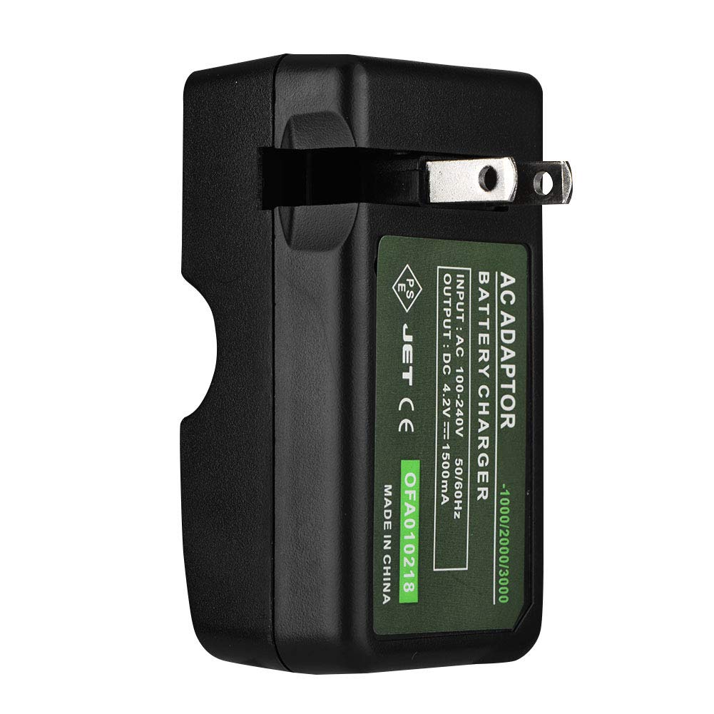 Portable Rechargeable Battery Charger Adapter AC 100-240V Power Supply for Sony PSP with Indicator Display Charging Situation, Suitable for PSP 1000 2000 3000 (US Plug)