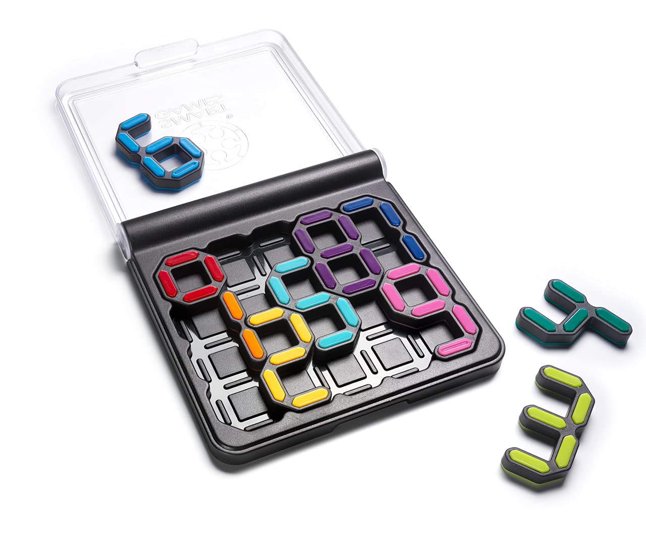 SmartGames IQ Digits Math Deduction Travel Game for Ages 7 - Adult with 120 Challenges
