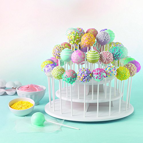 Sweet Creations Cupcake and Cake Pop 3-Tier Display Stand, Multisize, White