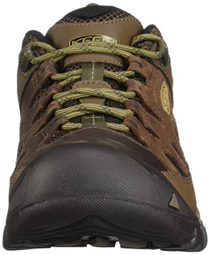 KEEN Men's Targhee Vent Low Height Breathable Hiking Shoes, Cuban/Antique Bronze, 10.5