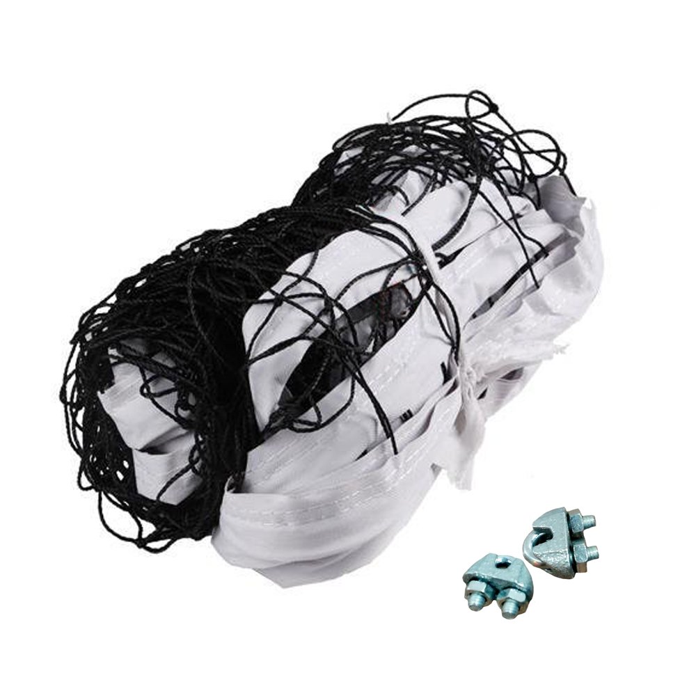 Boshen 32x3FT Standard Volleyball Net with Steel Cable Replacement Netting System