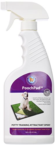 PoochPad Potty Training Attractant Spray for Dogs & Puppies 16 oz, Made in USA, Indoor Potty Pad & Outdoor Use, Dog Training & Behavior Aids Housebreaking Supplies
