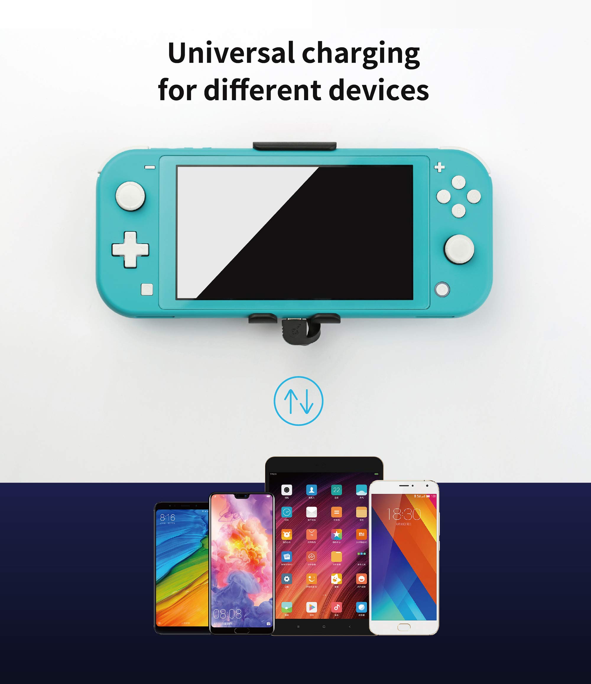 Power Bank for Switch Lite,5000mAh Rechargeable Extended Portable Battery Charger, Compact Travel Backup Power Pack for Switch Lite