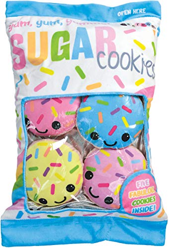 iscream Play with Your Food! Cookie Time Fleece Play Pillow Set with Embroidered Accents
