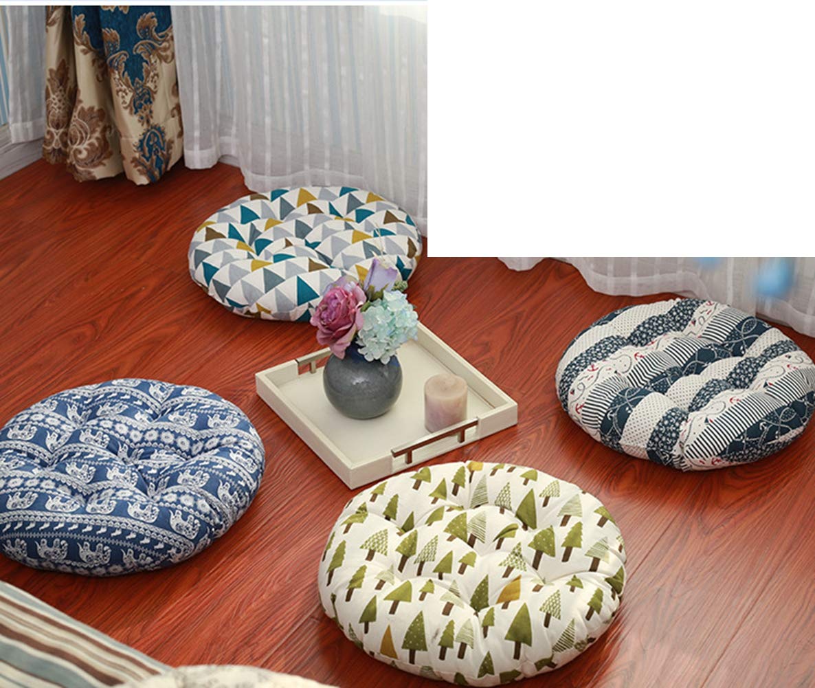 DadaA Cotton Chair Pads,Soft Seat Cushions Thicken Seat Pads Cushion Pillow for Office,Home or Car Sitting,Set of 2 (A)