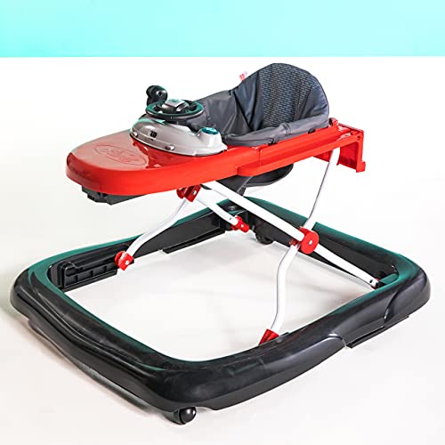 Bright Starts Ford F-150 Ways to Play 4-in-1 Baby Activity Push Walker, Red, Age 6 Months+