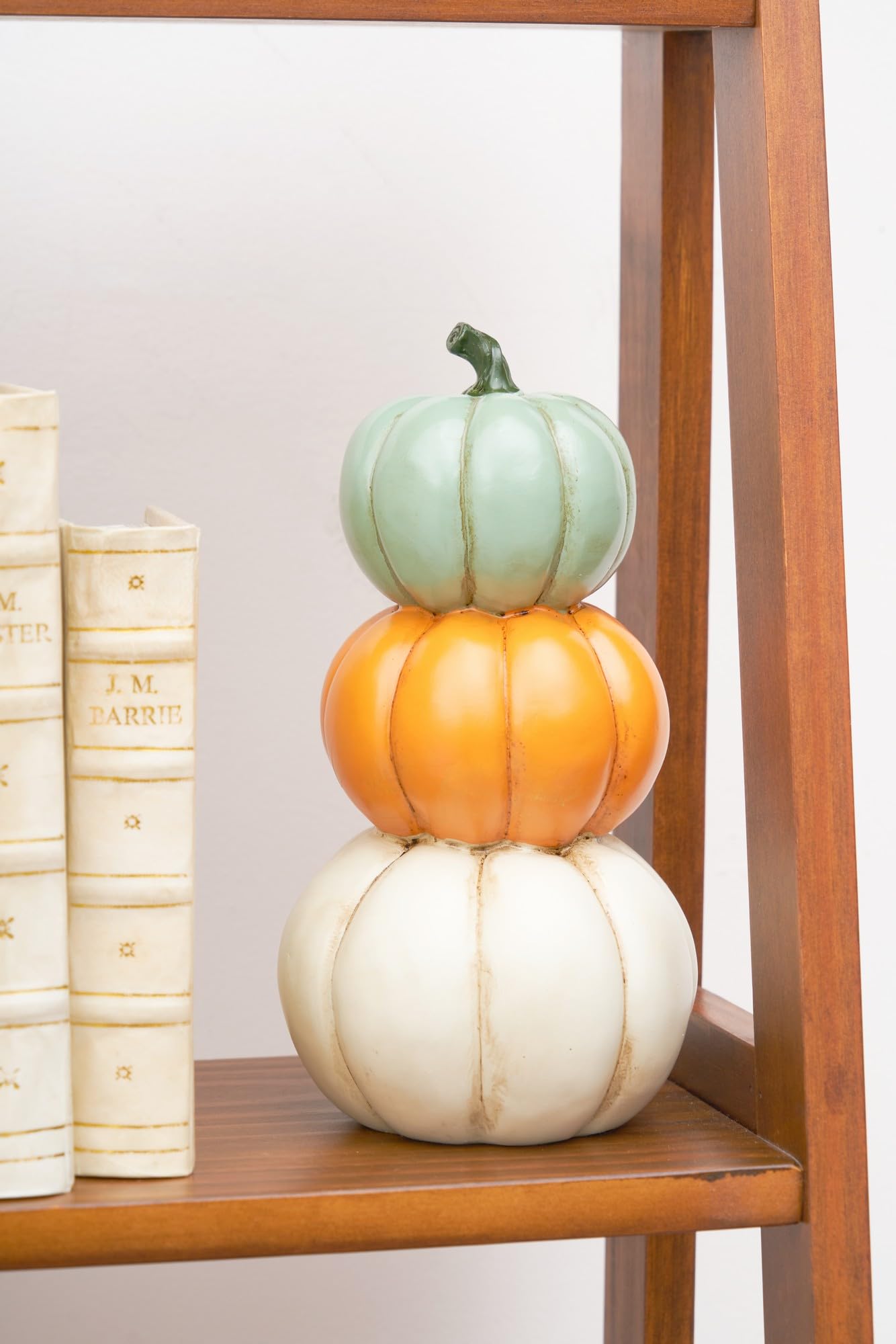 C&F Home Fall Harvest Stacked Pumpkins Table Figure Figurine Thanksgiving Decor Decoration Pumpkin Topiary Orange