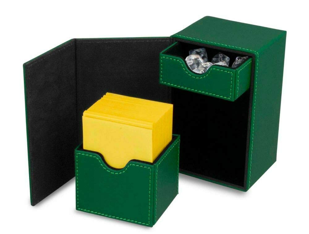 BCW 1 Brand Deck Vault - LX - 80 - Green - MTG CCG Protector Storage Box