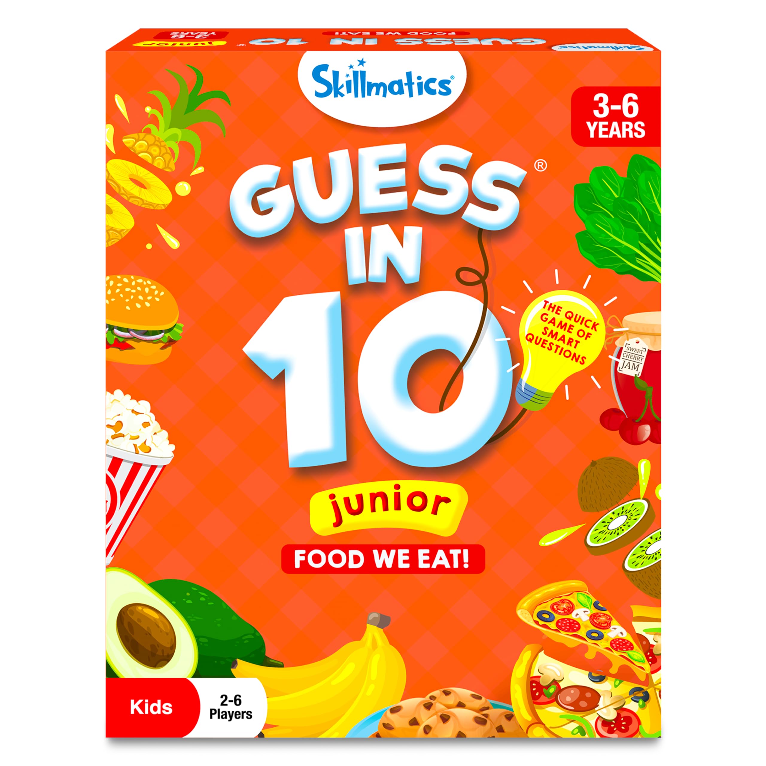 Skillmatics Guess in 10 Junior Animal Kingdom & Food We Eat Bundle, Fun Family Games, Ages 3 to 6