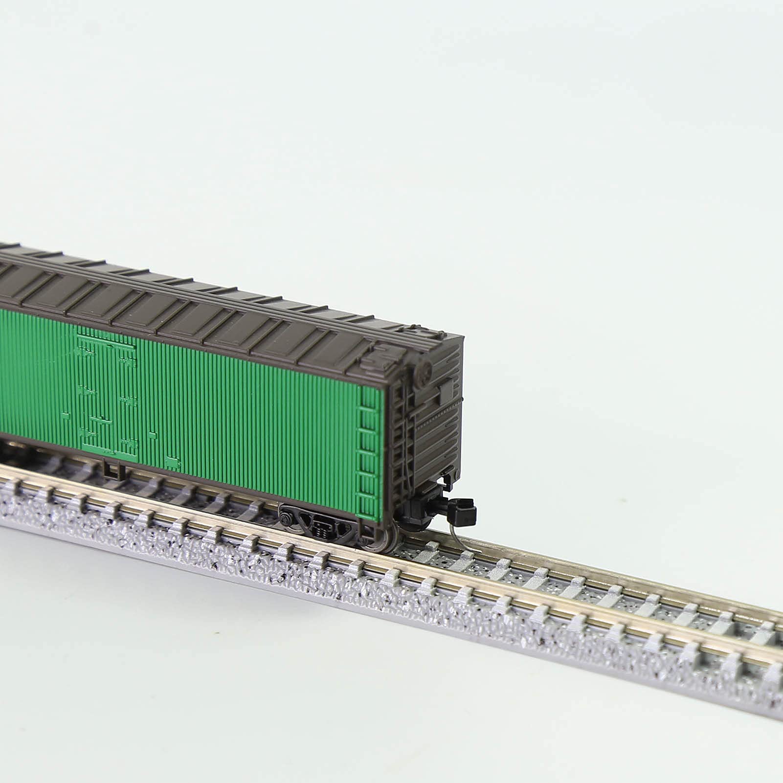C15016 N Scale Reefer Car Wagon Wooden Side 1:160 Model Train Railway Flat Car (Green)
