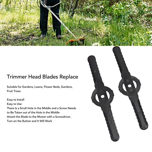 kemengsuer 30Pcs String Trimmer Head Blades, 5.5x1.3inch Plastic Cutter Blades Replacement, Electric Cordless Grass Trimmer Replacement for Garden Lawn