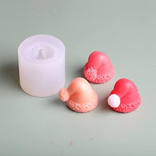 Christmas Hat Plaster Epoxy Resin Mold Candle Soap Silicone Mould DIY Mold Kit for Resin