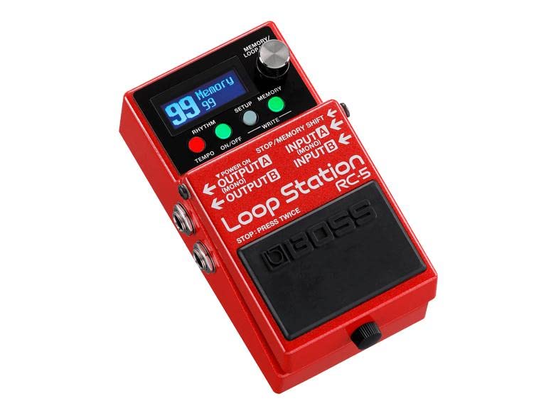 BOSS RC-5 Loop Station β modern, compact looper with first-class sound quality, 99 phrase memories, 57 rhythms and optional MIDI control. Perfect for guitar, bass, electroacoustic