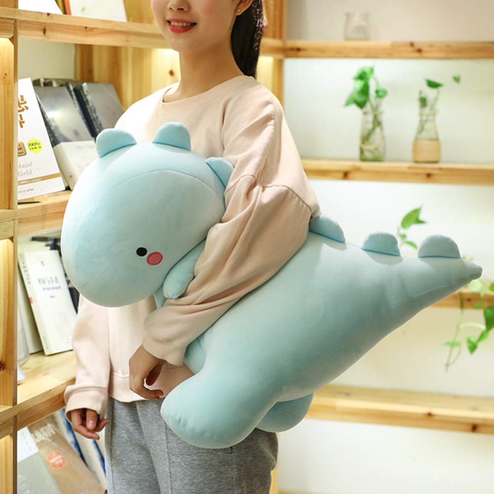 voyageboat Dinosaur Stuffed Animals, Dinosaur Plush Hugging Pillow Toys Gifts for Birthday, Valentine, Christmas (Blue, 23.6")