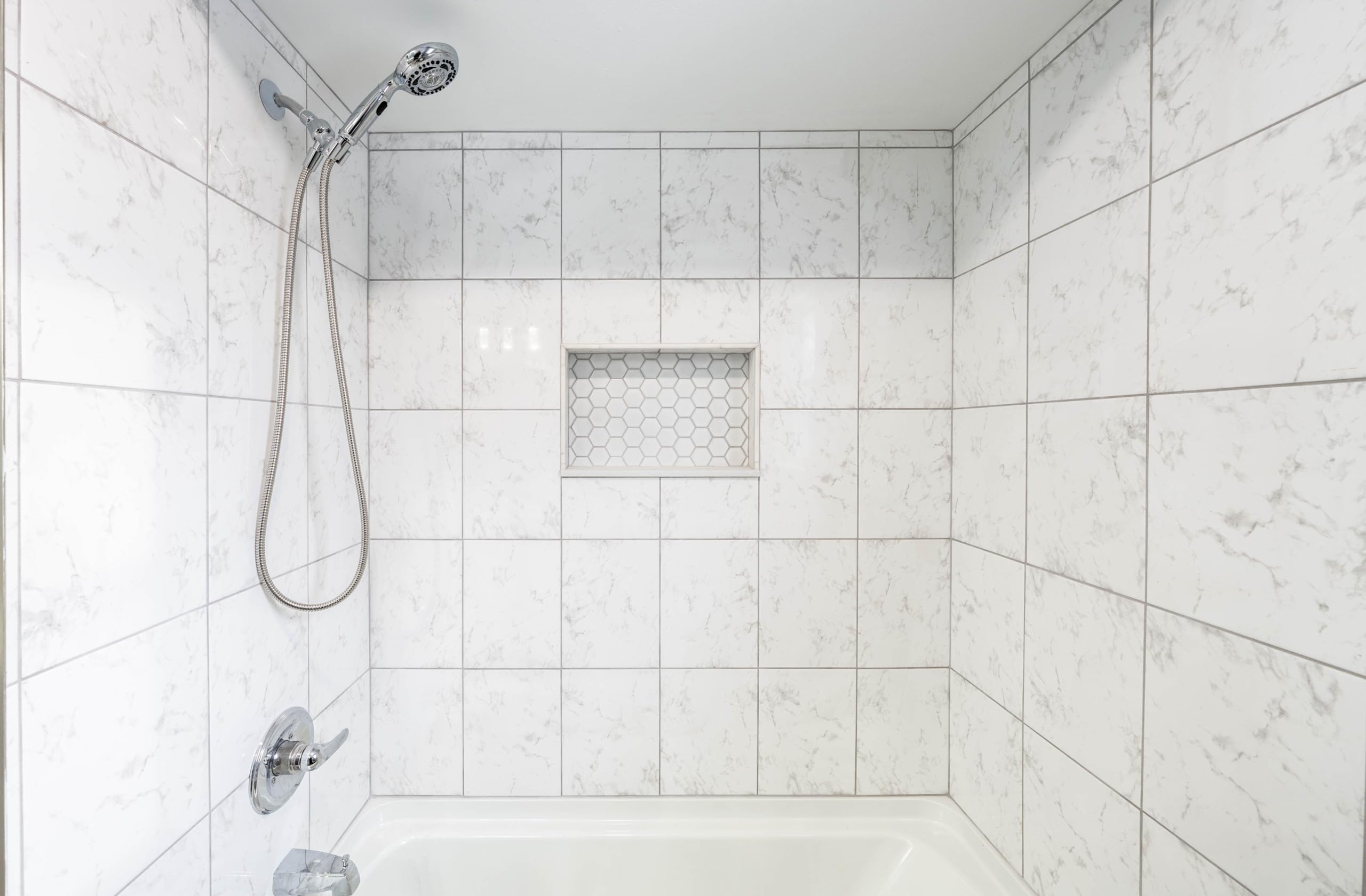 EZ NICHES New 14" X 22" - Ready for Tile Recessed Shampoo Waterproof Wall Niche Shelf