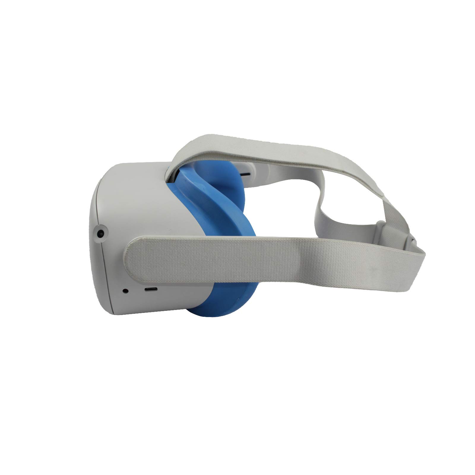 VR Silicone Face Cover for Oculus Quest 2 Accessories Soft Silicone Sweat-Proof Helmet Eye Cover VR Headset Accessories (Blue)