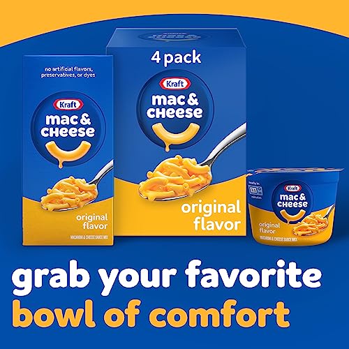Kraft Original Macaroni & Cheese Dinner (4 ct Pack, 7.25 oz Boxes)