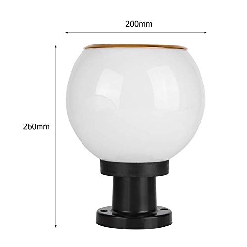 Outdoor Garden Landscape Street Light Home Door Column Wall Post Lamp IP65 Waterproof Solar Column Head Light Villa Patio Security Light Exterior Post Light Pillar Lamp