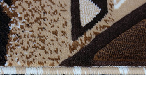 South West Native American Area Rug Design C318 Ivory (5 Feet X 7 Feet)