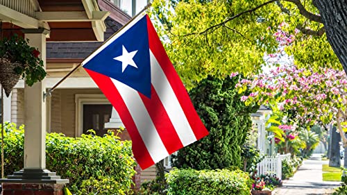 DANF Puerto Rico Flag 3x5 Foot Polyester Puerto Rican National Flags Polyester with Brass Grommets 3 X 5 Ft
