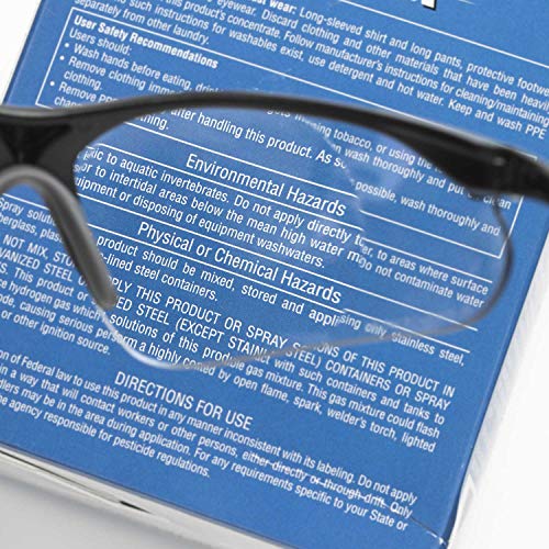 Delta Plus - WELRX500C20 RX-500C 2.0 Diopter Full Lens Magnifier Safety Glasses, Black Frame /Clear Lens