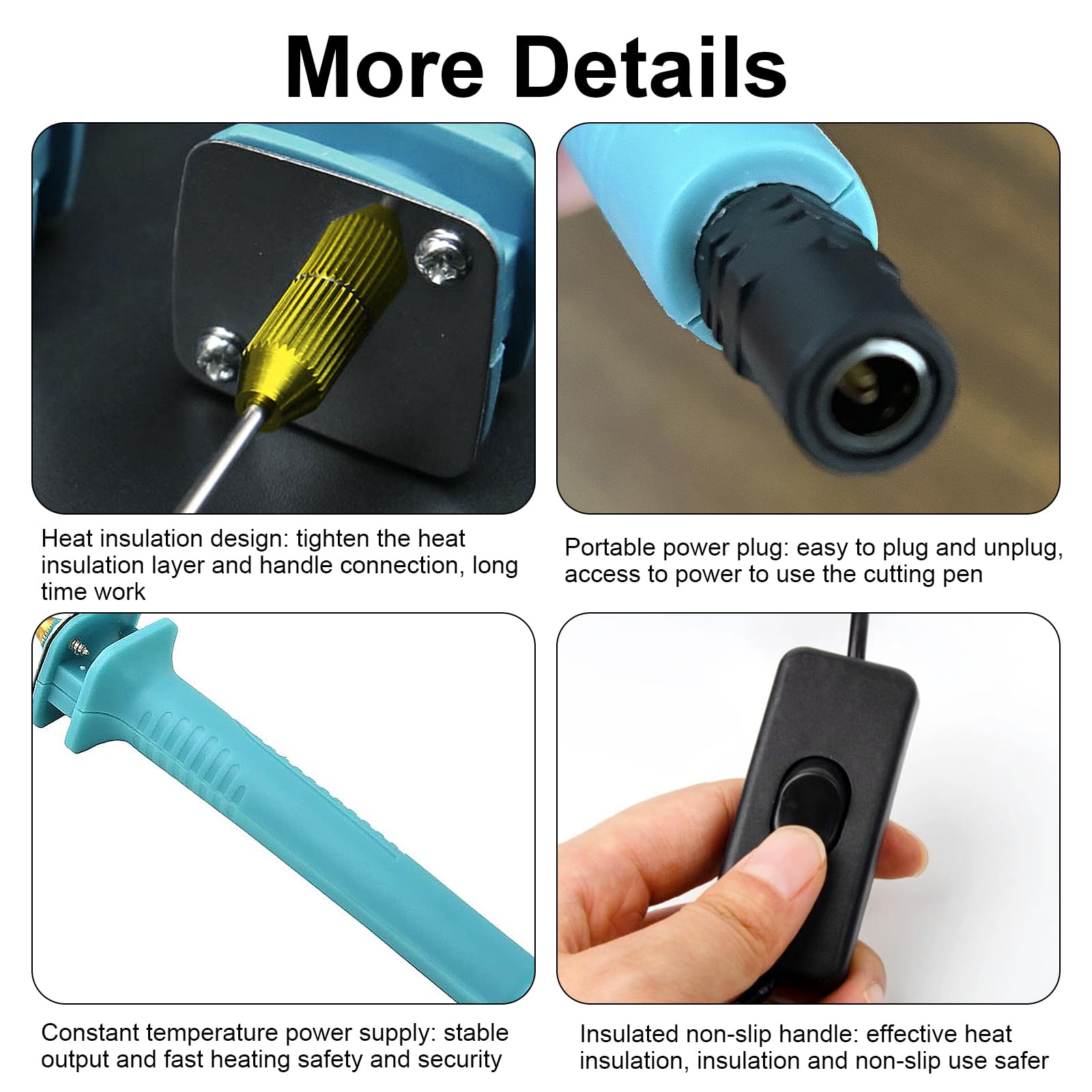 Foam Cutter Electric Hot Wire Foam Cutter Kit Foam Cutting Pen Set 30W 10cm Styrofoam Cutting Pen With Power Adaptor Electric Cutting Machine Pen Tools Kit For Art Making Foam Carving