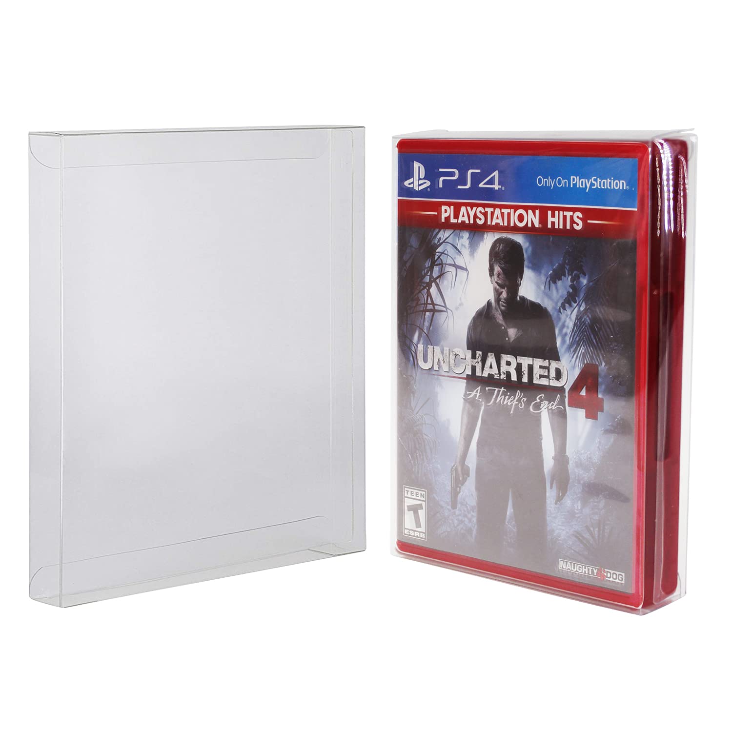 Viturio Protector Cases Compatible with BLU-RAY w J-Card, Steelbooks, PS3, PS4, Xbox ONE (10 Pack)